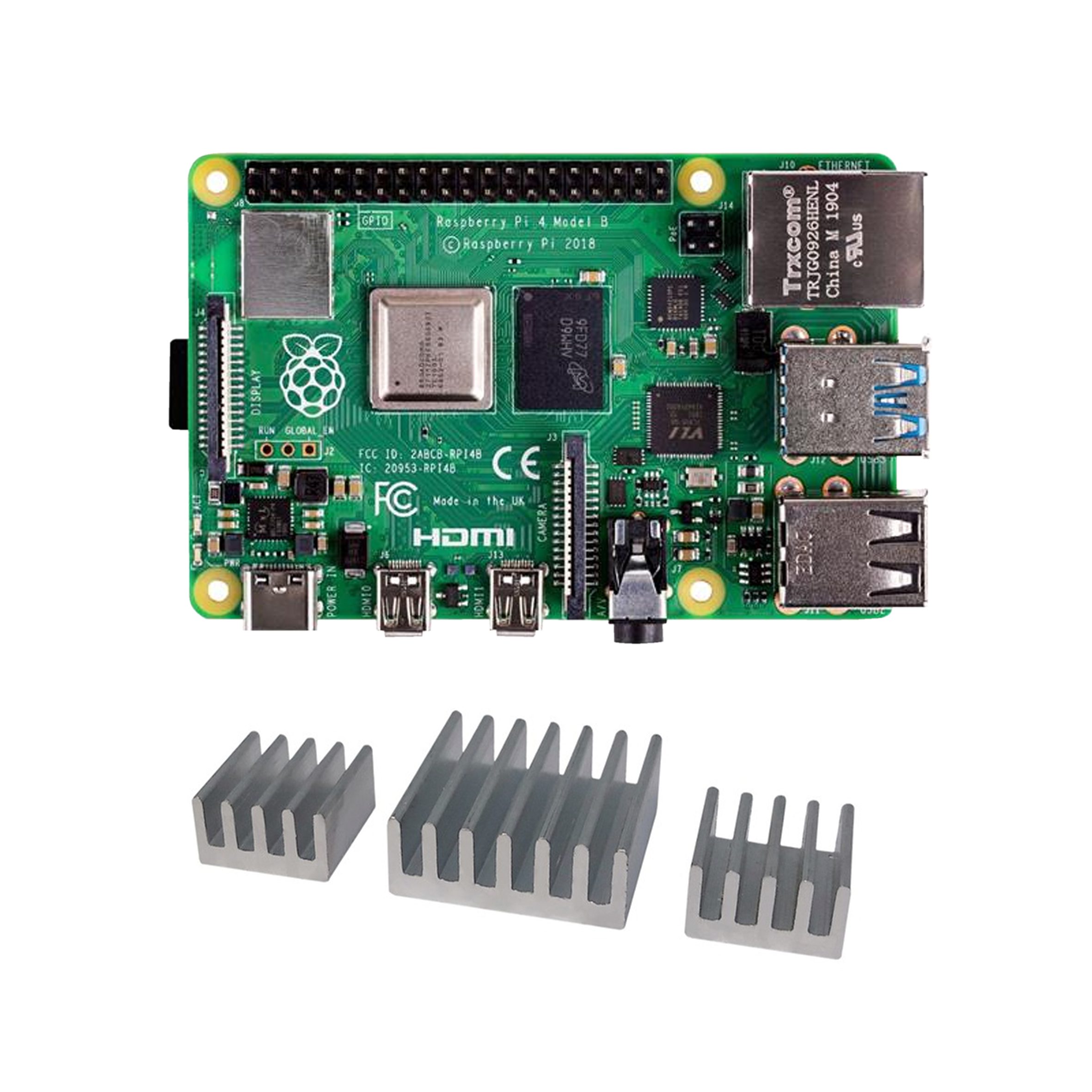 Raspberry PI 4 2Gb + 3 disipadores - Galf Electronica